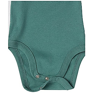 Amazon Essentials Unisex Babies' Short-Sleeve Bodysuits, Pack of 6, Ivory Forest, 24 Months