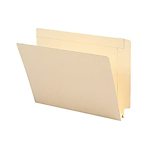 Smead End Tab File Folder, Reinforced Straight-Cut Tab, 1-1/2" Expansion, Letter Size, Manila, 50 per Box (24275)