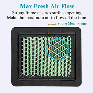 HOODELL 2 Pack 17211-zl8-023 Air Filter, Compatible for Honda gcv160 gcv190, Husqvarna 7021p, Premium Lawn Mower Air Cleaner Element