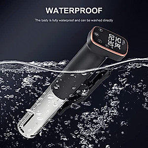Sous Vide Machine, Sous Vide Cooker 1100W, Immersion Circulator Cooker, Stainless Steel with Touch Control, Accurate Temperature, Time Control and Fast heating, Low Noise, IPX7 Waterproof
