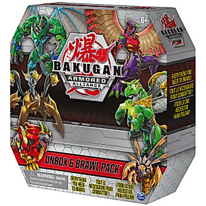 Bakugan, Armored Alliance UNbox & Brawl Pack with 6 Exclusive, for Kids Aged 6 and up, Amazon Exclusive