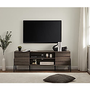 WAMPAT Mid Century Modern TV Stand for 65 Inch TV, Wood TV Console Table with Storage Cabinet, Entertainment Center for Living Room, 60 Inch, Espresso