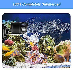 INKPET 150GPH Wave Maker for 10-20 Gal Aquarium with Magnetic Suction,Ultra-quiet Submersible Powerhead Pump, Water Circulation Pump for Cichlids, Marine Fishes, Salt Dissolver