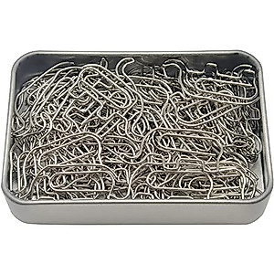 Cute Elephant Shaped Paper Clips Bookmarks, Funny Office Supplies Elephant Gifts for Women Men Coworkers Teachers, Silver 60 Pcs