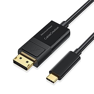 CableCreation 8K USB C to DisplayPort Cable 6FT [HDR, 8K@60Hz, 4K@144Hz, 2K@240Hz] Type C Cable to DP 1.4 Compatible with Thunderbolt 3/4, iPhone 16 15 Pro Max Plus MacBook Pro/Air iPad XPS Galaxy S24