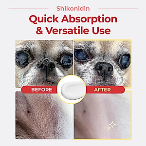 JAYU PET Shikonidin 0.7oz (20g) - Hotspots Itchy Irritated Skin Relief for Dog & Cat, Pet Soothing Cream Lotion for Moisturizing Dry Pad and Sensitive Nose