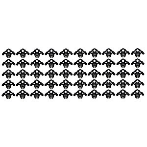 Plastic Roof Ice Guard Snow Guard Snow Stops for Standing Seam Metal Roofing - Multi-Color/Multi-Pack Listing (50, Black)