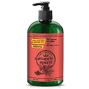 Nature's Spirit Pro-Growth Castor Oil Shampoo 12 ounce