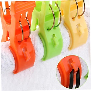 Zerodeko 48 Pcs Mini for Kids Clamp Tarp Clips Rope Clamp Bike Helmet Decorations Beach Tent Clothes Peg Clip Dress Guard Bike Cord Grip Tent Snaps Clothespin Camping