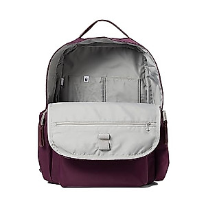 Baggallini Women's Tribeca Expandable Laptop Backpack, Mulberry