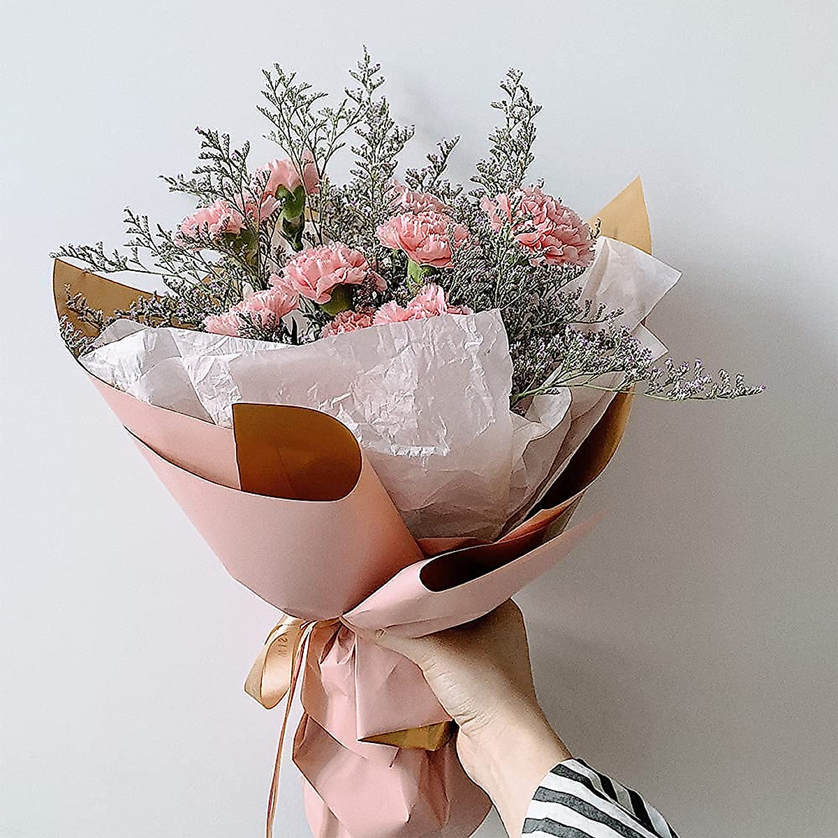 VIOCIWUO Artificial Lavender Flowers Natural Romantic Simulation Bouquets for Wedding Home Decor Garden Potted Plants Indoor Outdoor Decoration(3 Bundles, Purple)