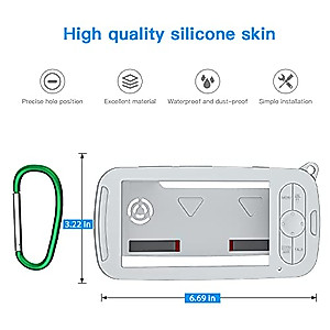 Koroao Silicone Case, Scratch Resistant and Dust Cover for Infant Optics DXR-8 PRO Baby Monitor-Fully Protect Baby Optics DXR-8 PRO Baby Monitor Silicone Case (Not Compatible Optics DXR-8) (Grey)