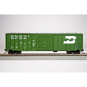 Bachmann Trains - 50' Outside Braced Box Car with Flashing End of Train Device - Burlington Northern - HO Scale