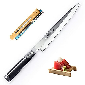 CHUYIREN Sashimi Knife- 9.5 inch(240mm), Sushi Knife Superior Carbon Steel, Japanese Chef Knife with Ergonomic Handle, Professional Yanagiba Knife for Fish Filleting & Slicing…