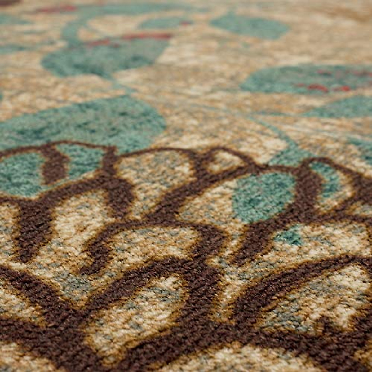 Mohawk Home Bella Garden Floral Indoor/ Outdoor Patio Printed Area Rug, 5'x8', Multicolor