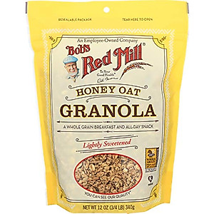 Bobs Red Mill Cereal Granola Honey Oat, 12 oz