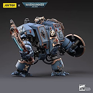 Joytoy Warhammer 40K 1/18 Action Figures Joy Toy Mecha Figure Model Space Wolves Space Marines Space Wolves Venerable Dreadnought Brother Hvor