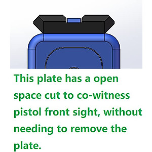 ADE Optic Red Dot Sight Mount Picatinny Plate for Taurus GX4,G3C,Canik TP9SA for Install Pistol Red Dot Sight fits Trijicon RMR,Doctor,Vortex,Burris +Built in Screw Hole for Shield RMSc Footprint