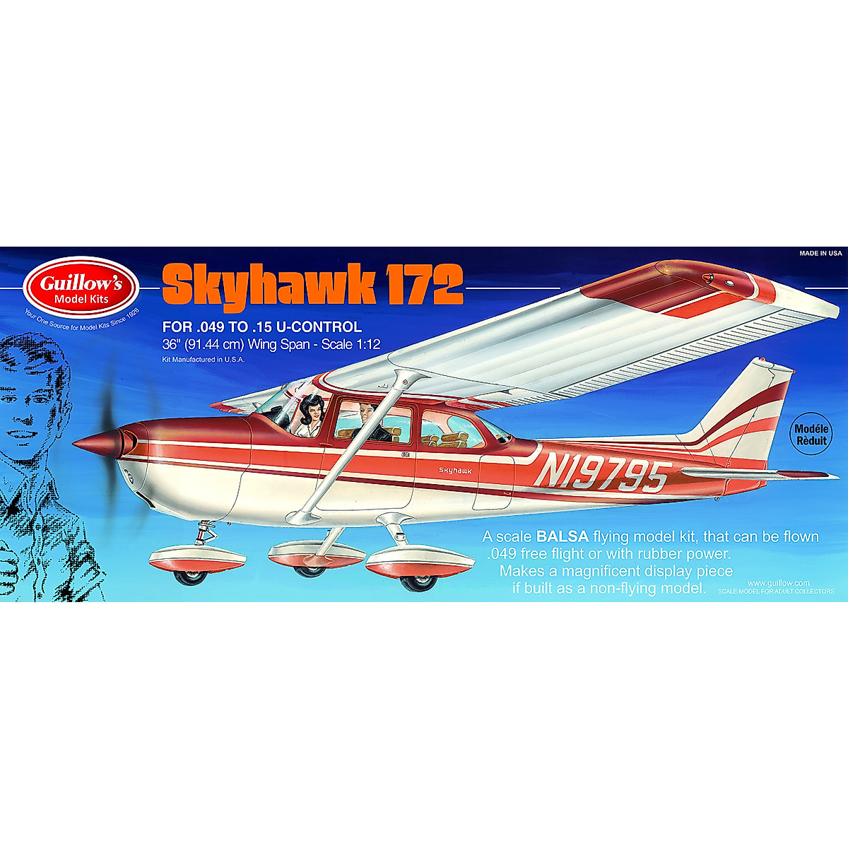 Guillow's Cessna Skyhawk Model Kit
