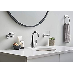 GROHE 40447001 Essentials Glass With Holder, Starlight Chrome