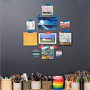 WELSTIK Blue Painters Tape 2 Inches Wide,Removable Masking Tape, for House Decoration, 3D Printer, Calligraphy and Painting, Advertising Production,etc, Easy-Tear, 2” X 60YDs/ Rolls 240 Total Yards