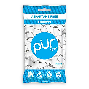 Pur Gum Variety Pack - Peppermint, Pomegranate Mint, Spearmint and Wintergreen - 55 Pieces each