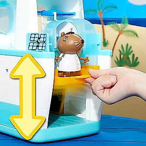 Peppa Pig Cruise Ship, Multilevel Playset with 17 Pieces, Preschool Toys for 3 Year Old Girls and Boys and Up