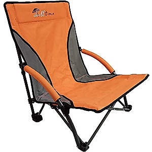 Chill Time Beach Chair, 2-Pack – Lightweight, Heavy Duty Outdoor Folding Chairs, Portable Backpack Carrying Case Included, Padded Armrests & Backrests, Durable Steel Frame Holds up to 300 lbs, RPBC2P