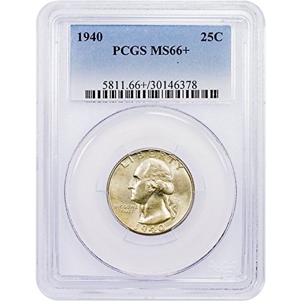 1940 P Washington Quarter Quarter MS66+ PCGS