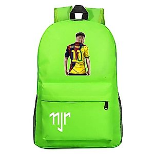 Duuloon Teens Neymar JR Student Bookbag Casual Football Fans Knapsack Classic Canvas Daypacksk for Hiking,Travel