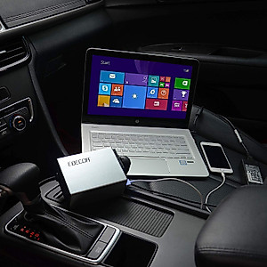 Car Power Inverter 300W 12V DC to AC 110V 120V Car Power Adapter Cigarette Lighter Adapter 2 AC Outlets 2 USB for Laptop