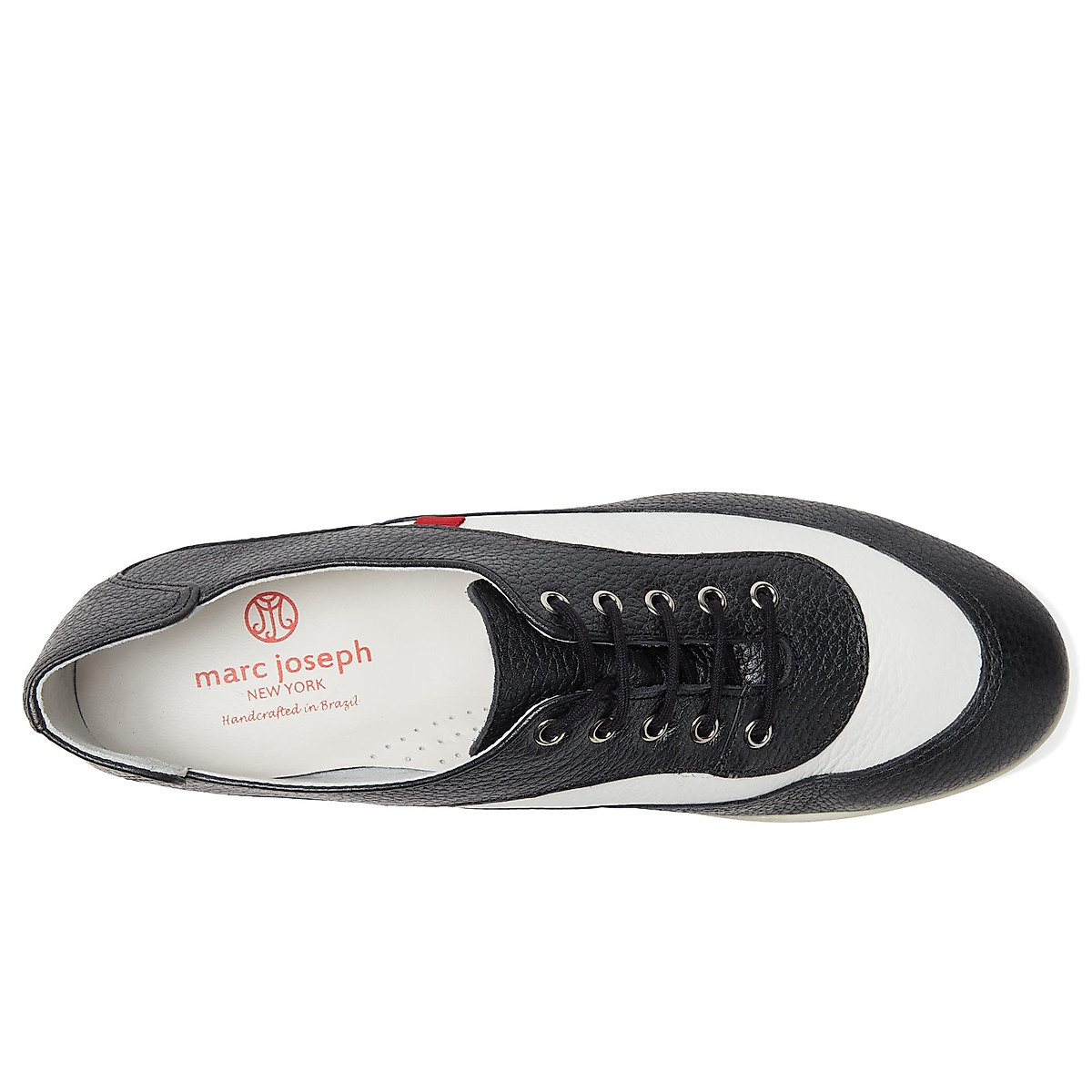 MARC JOSEPH NEW YORK Hampton Golf Black/White Pearlized Grainy 6.5 M