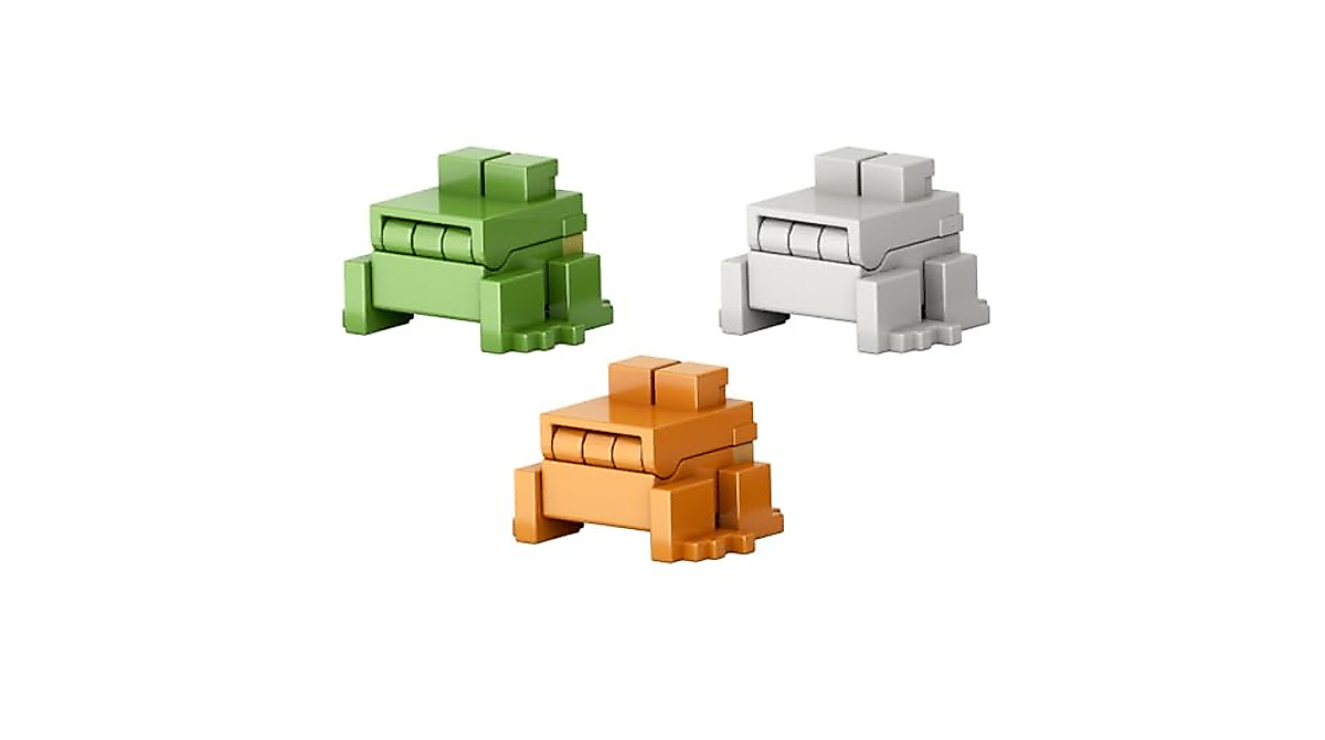 Minecraft Frogs Action Figure 3-Pack | Build End Portal