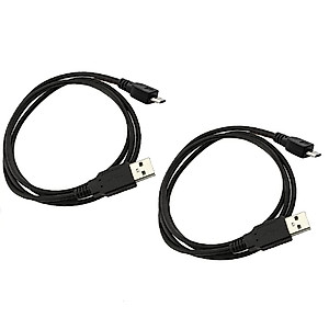 UPBRIGHT Lot of 2 USB A to Micro USB Charging Cable Power Supply Charger Cord Compatible with Momcozy S9 S9-11 S9-D S911 S9D Double Wearable Electric Breast Pump Low Noise Hands-Free Breastpump