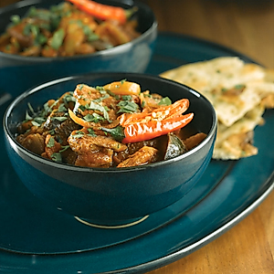 Denby Greenwich Rice Bowl Set of Four, Green, 024048045,13 x 13 x 6.5 cm; 1.13 Kilograms