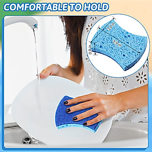 Rtteri 50 Pcs Dish Sponges Kitchen Sponges for Dishes Non Scratch Dish Sponge Dishwashing Sponge Dish Scrubber Scrub Sponge Household Cleaning Sponges for Kitchen Bathroom Car Essentials Supplies