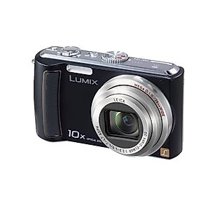 Panasonic Lumix DMC-TZ5K 9MP Digital Camera with 10x Wide Angle MEGA Optical Image Stabilized Zoom (Black) (OLD MODEL)