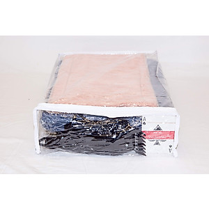 Set of 10 Clear Vinyl Zippered Storage Bags 11 x 15 x 4 Inch