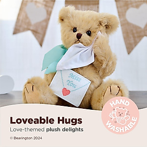 Bearington Beary Blue Without You Miss You, 10 Inch Teddy Bear Valentine's Day Stuffed Animal, Ideal for Miss You Gifts for Women