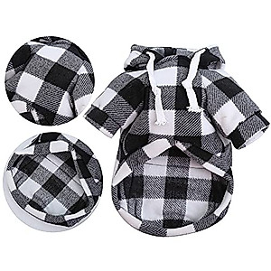 Dog Jacket for Large Dogs Female Hoodie with Pocket Fall Winter Warm Fleece Sweater Puppy Clothes for Dogs Boy Girl Yorkies Chihuahua Cat Sweatshirt Blank Color