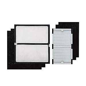 PUREBURG Replacement Filter Set Compatible with Idylis IAP-10-280 Air Purifier (IAF-H-100C + IAF-H-100D) Filter TYPE C+D