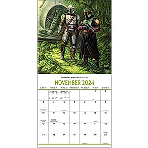 THE MANDALORIAN by Thomas Kinkade Studios 2024 Wall Calendar