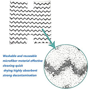4 Pack Steam Mop Pads for Shark Lift-Away Pro Genius S3973, S3973D, S3973WM, S5002Q, S5003A, S5003D, S5004, S6001W, S6002, S6002C, S6003D, S6003W Touch-Free Dirt Grip Washable Replacement Mop Pads