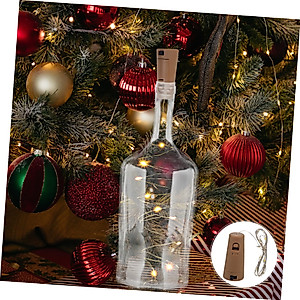 IMIKEYA 6 Pcs Cork String Lights Party Atmosphere Lamp Garden Light Decor Outdoor Light Decorative Light Party Light