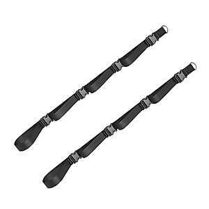 Levemolo 2pcs Wall-Mounted Storage Rack Utility Blaclight Storage Shelves Garage Wall Strap Hanging Storage Straps Wall Storage Strap Garage Storage Rack Polyester Black