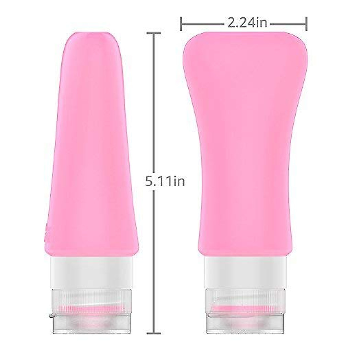 4 Pack Travel Bottles, 3oz Leak Proof Travel Accessories Containers Toiletries,Travel Shampoo And Conditioner Bottles,Perfect for Business or Personal Travel, Fun Outdoors 9 Pieces