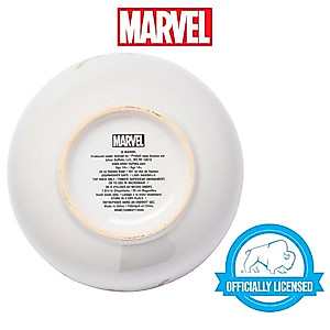 Silver Buffalo Marvel Retro Group Avengers Featuring Captain America, Hulk, Thor, and Iron Man Ceramic Ramen Bowl with Chopsticks, 20 Ounces