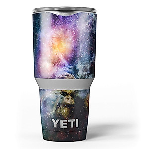 Design Skinz Rust and Bright Neon Colored Stary Sky - Skin Decal Vinyl Wrap Kit Compatible with The Yeti Rambler Cooler Tumbler Cups