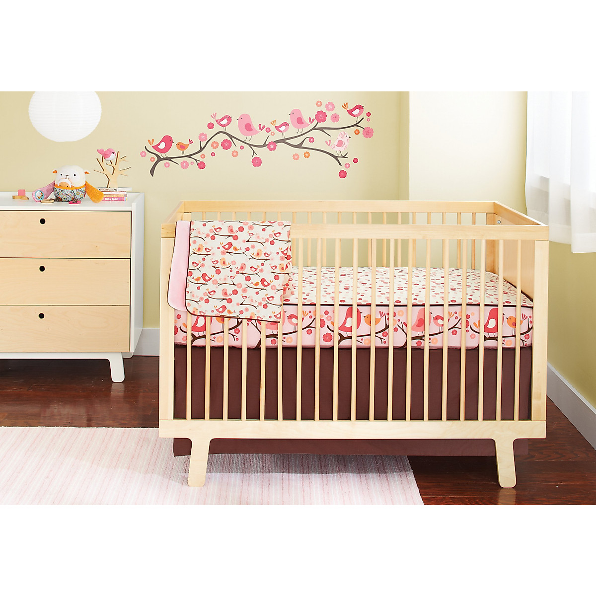 Skip Hop Complete Sheet 4 Piece Crib Bedding Sets, Springtime Birdie (Discontinued by Manufacturer)