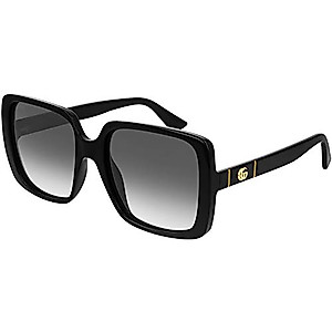 Gucci GG0632S 001 Black GG0632S Square Sunglasses Lens Category 3 Size 56mm